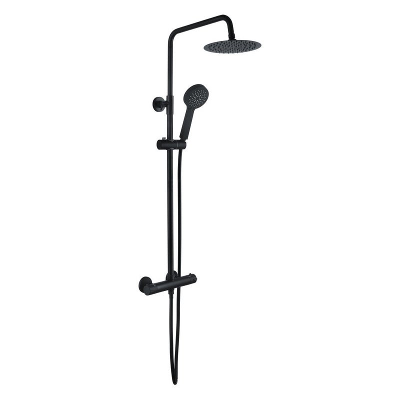Round Thermostatic Bar Mixer with Riser Kit